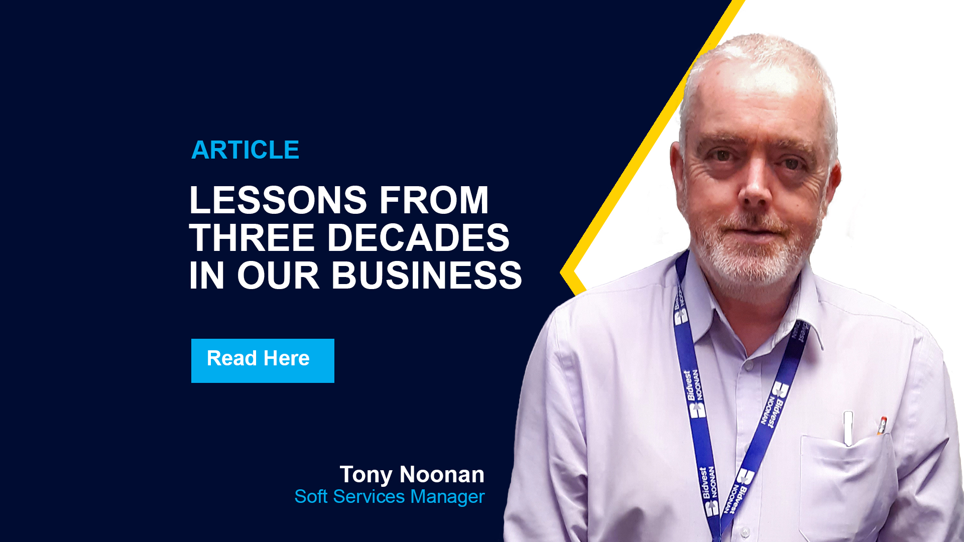 Lessons from three decades in our business - Bidvest Noonan